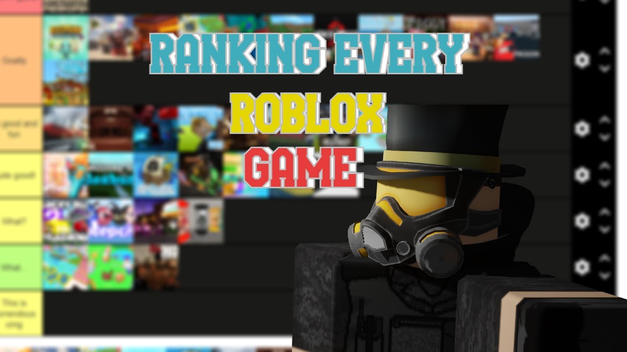 RANKING EVERY ROBLOX GAME IN A TIER LIST! - YouTube