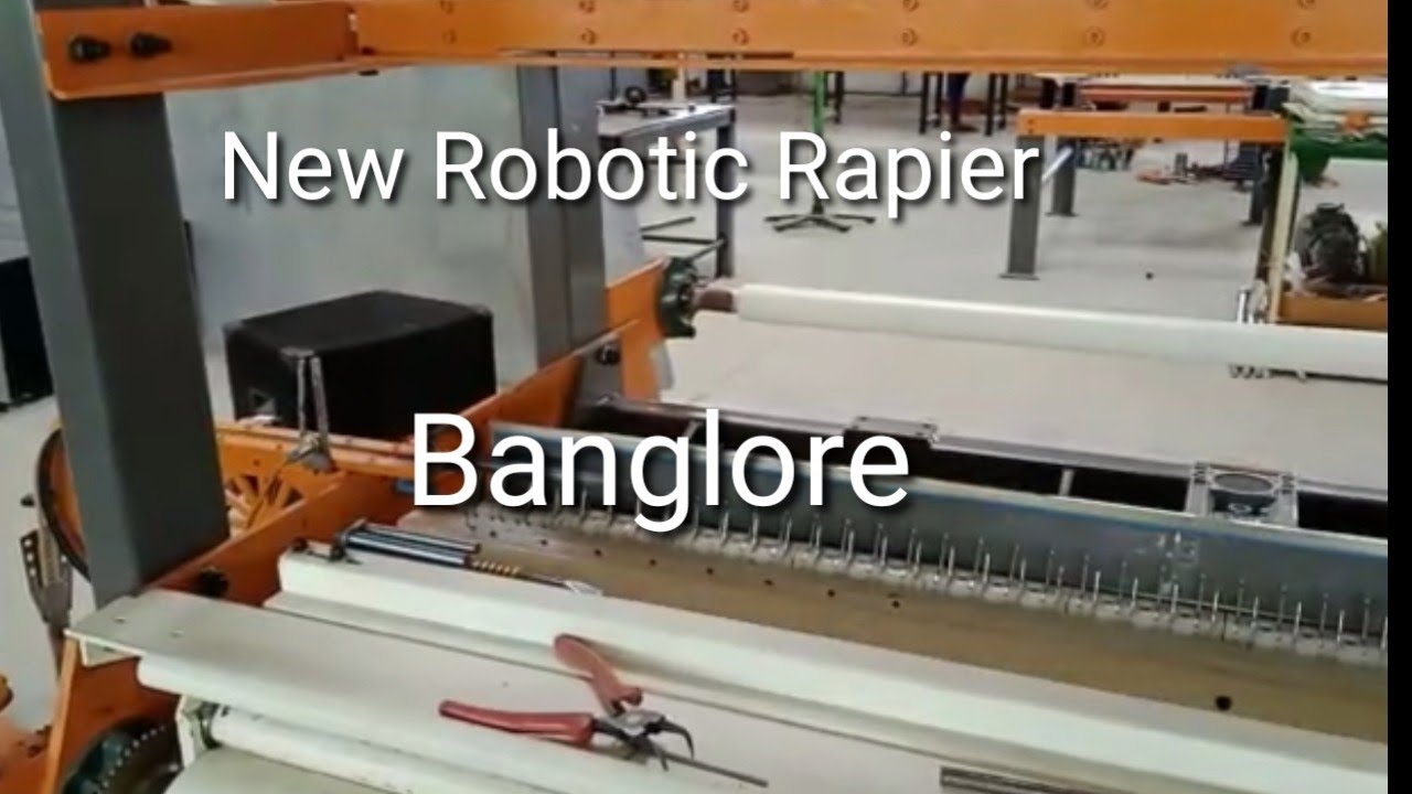 new robotic rapier loom work in progress||Banglore /@Banashritech - YouTube