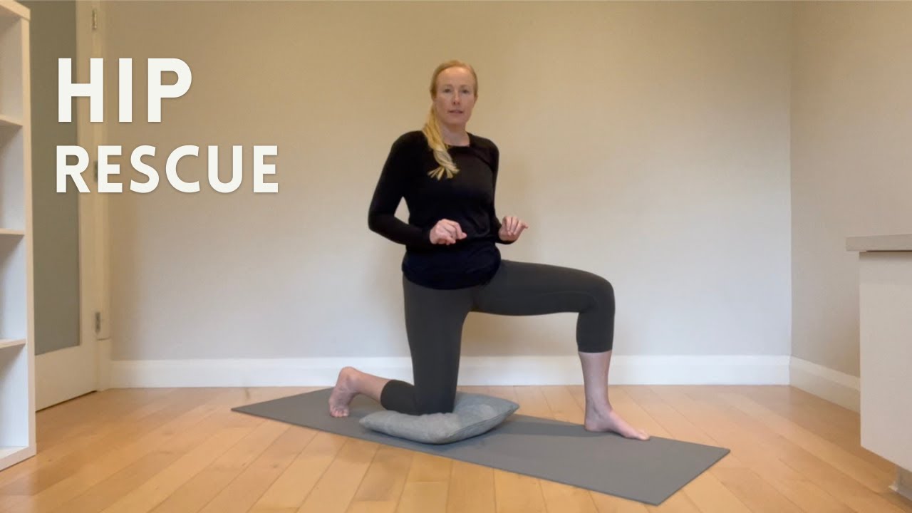Hip rescue for painful tight hips - YouTube