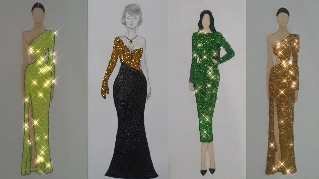 10 easy fashion ideas | Dresses with different techniques - YouTube