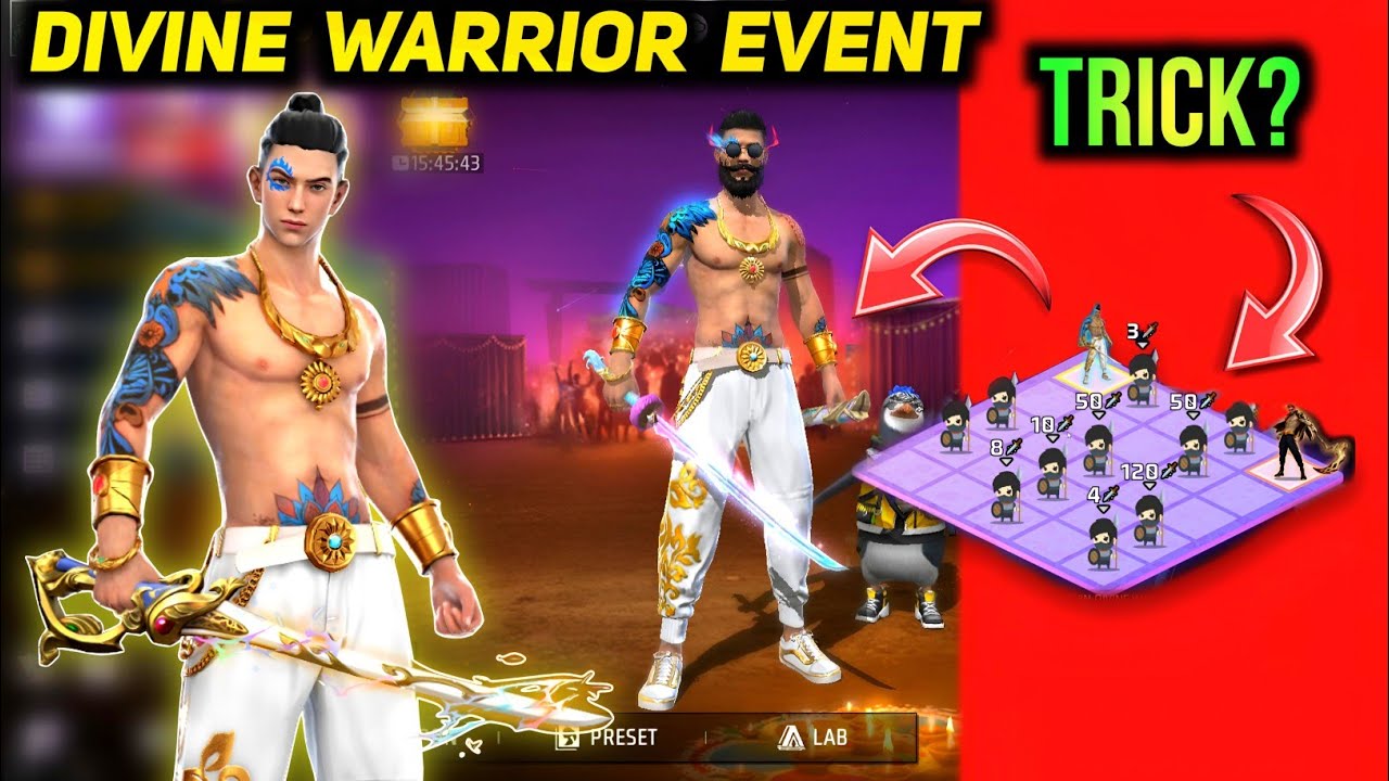 Divine Warrior Bundle Event - How to Complete? Free fire Divine Victory Event | Diwali Event ...