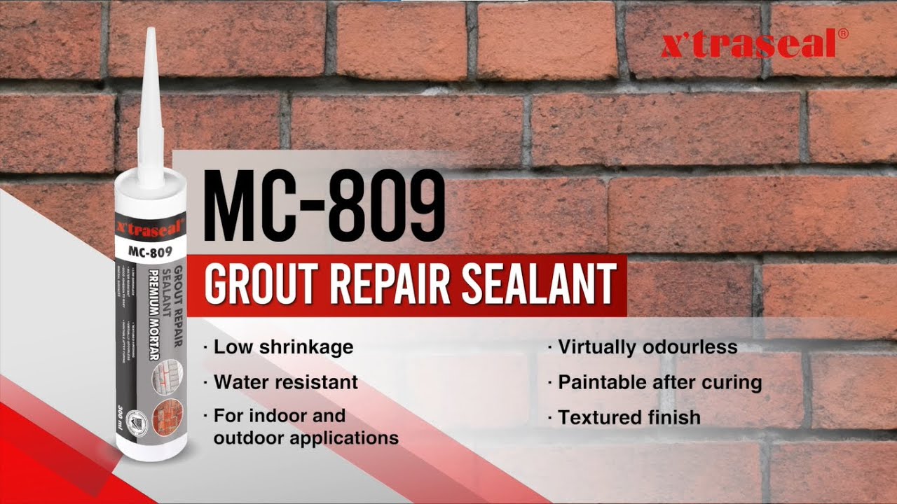 x'traseal MC-809 Grout Repair Sealant - YouTube