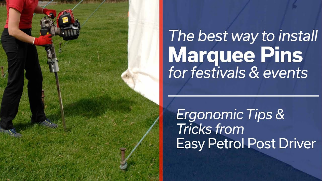 The Best Way to use the Easy Marquee Post Driver - YouTube