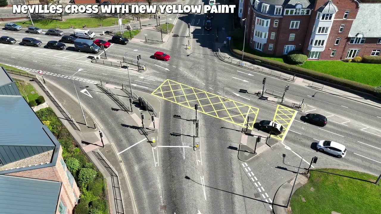 Learn to Drive Round Durham - Nevilles Cross with yellow box P2 - YouTube
