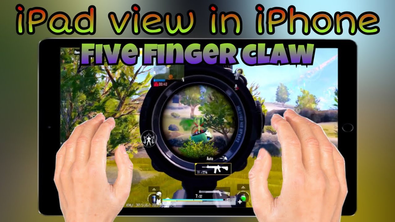 iPad view in mobile five finger claw in 2023 - YouTube