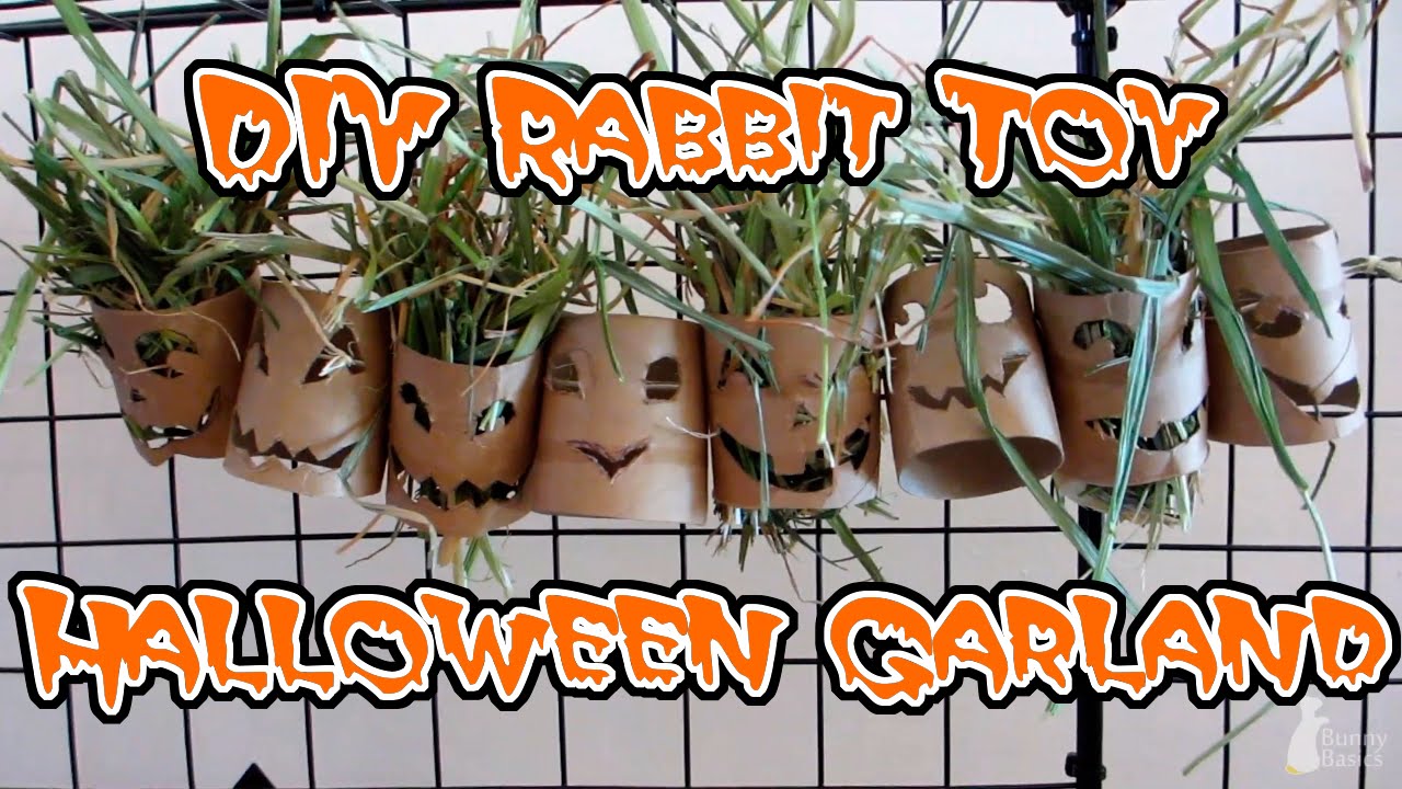 DIY Rabbit Toy - Halloween Hay Garland - YouTube