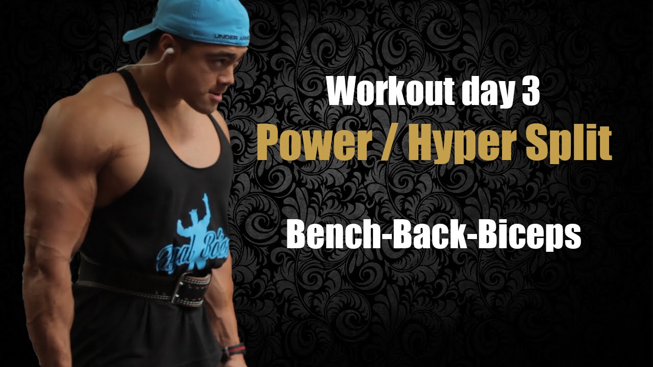 Natural Bodybuilding 143 : Power / Hyper split - day 3 - YouTube