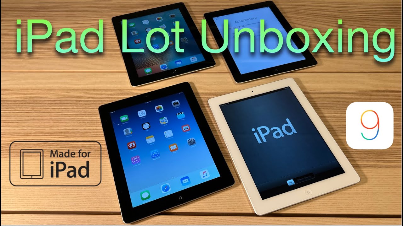 Unboxing a vintage iPad lot - YouTube