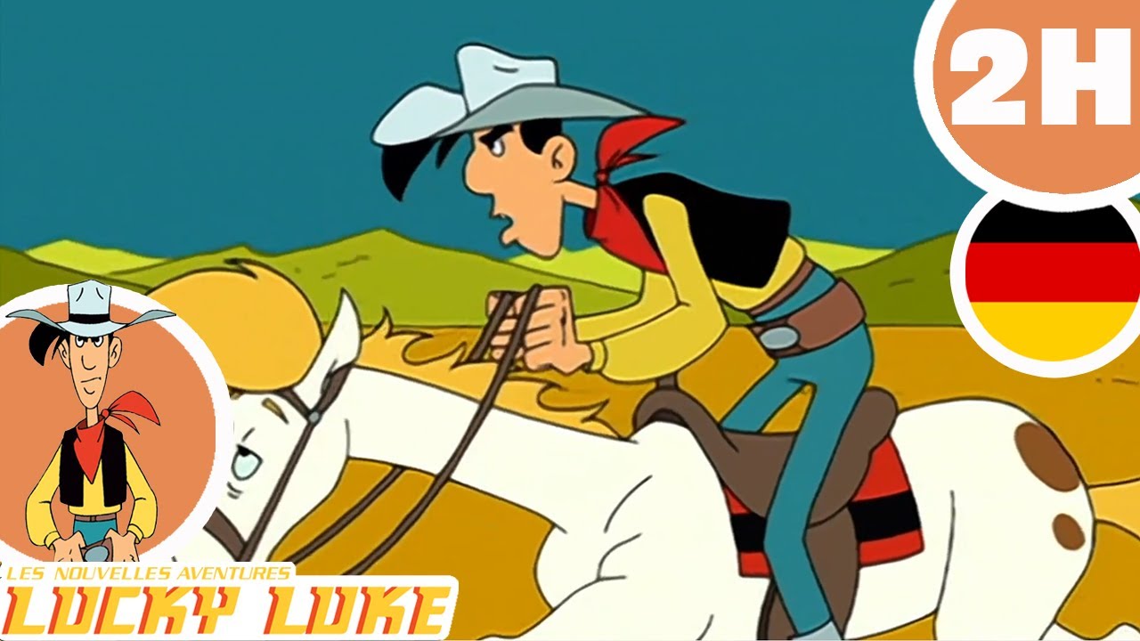 🐎 Lucky Luke auf dem Rücken seines Pferdes Jolly Jumper 🐎 - Kompilation ...