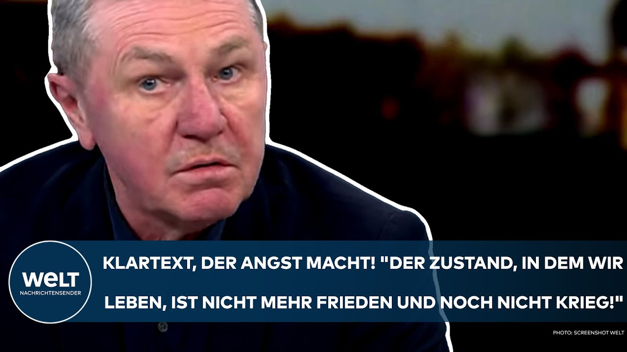 DEUTSCHLAND: "Der Zustand, in dem wir leben, ist nicht mehr Frieden und ...