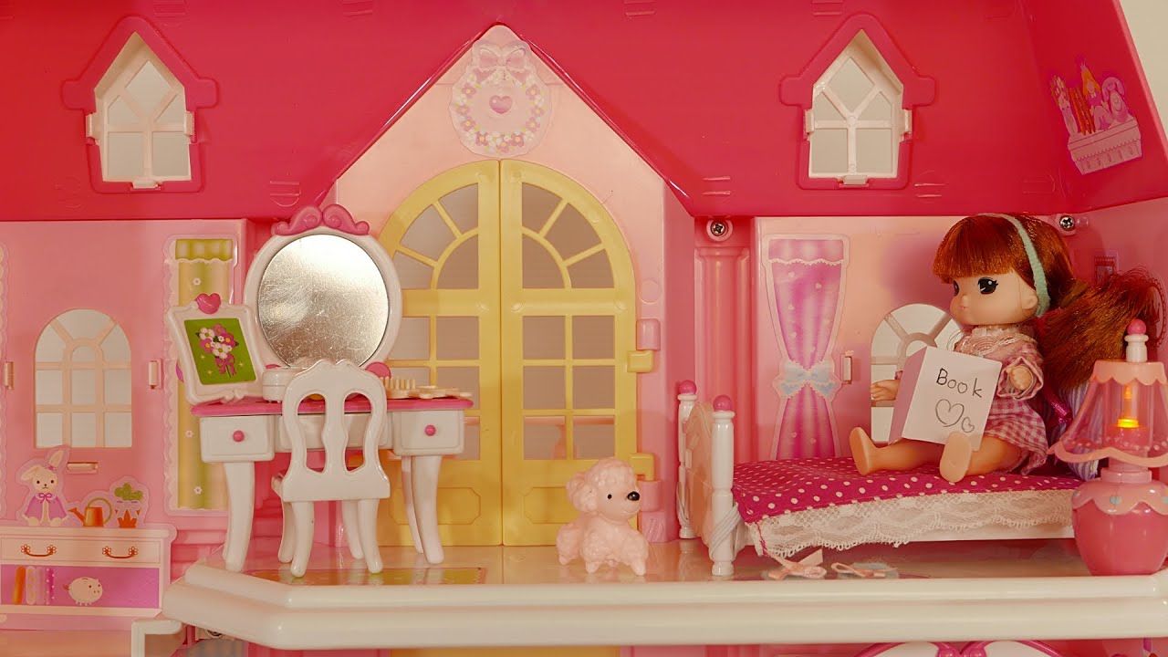 Little Mimi Pink House Mimiworld Doll House Toy - YouTube