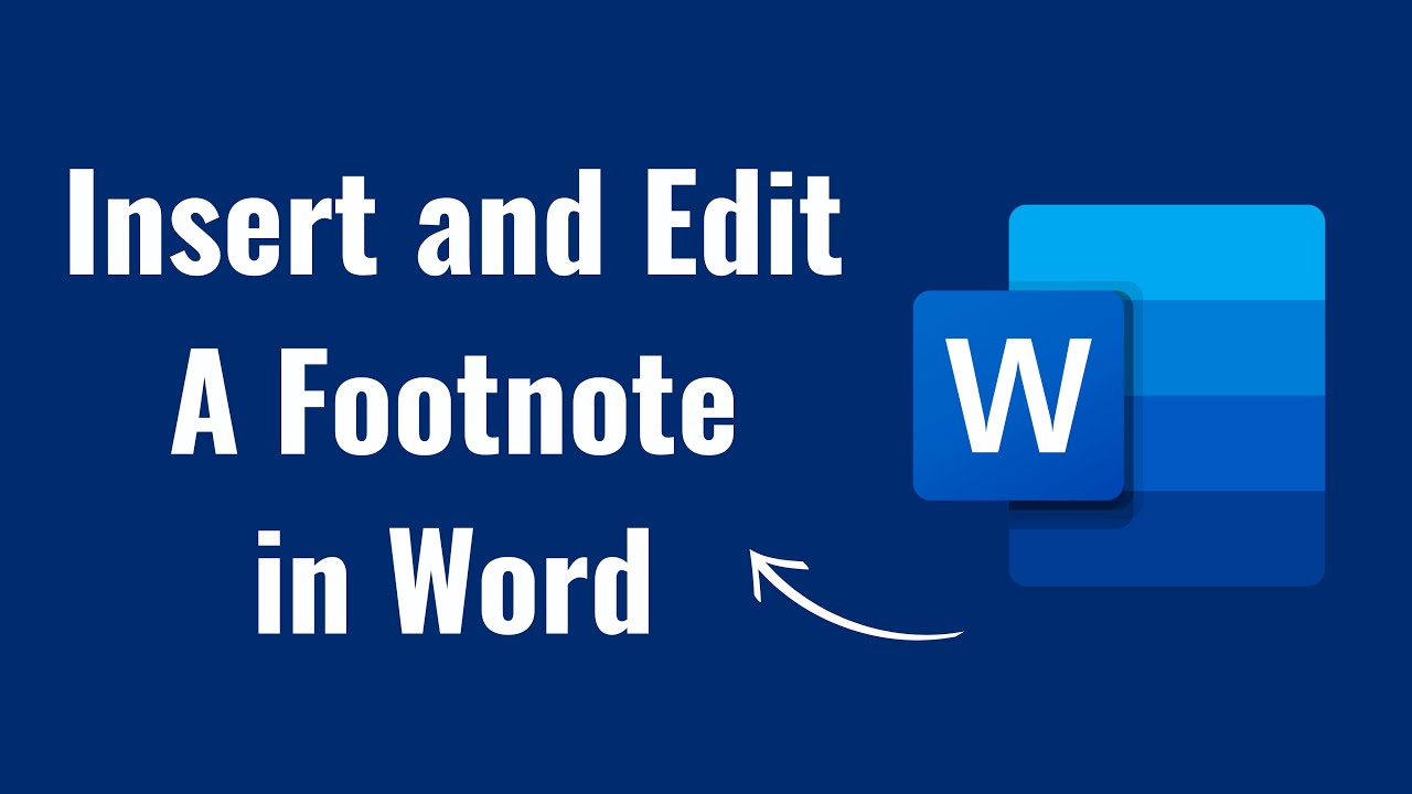 How to insert and edit a footnote in Microsoft Word [2024] - YouTube
