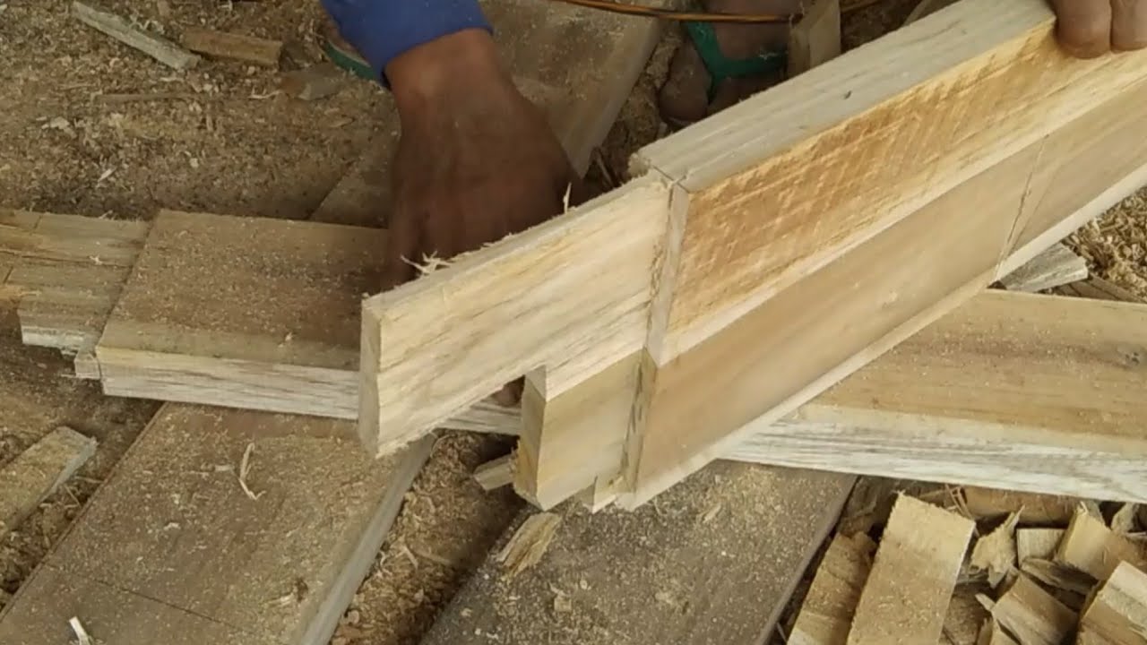 cara mudah membuat purus kayu || making door pegs - YouTube