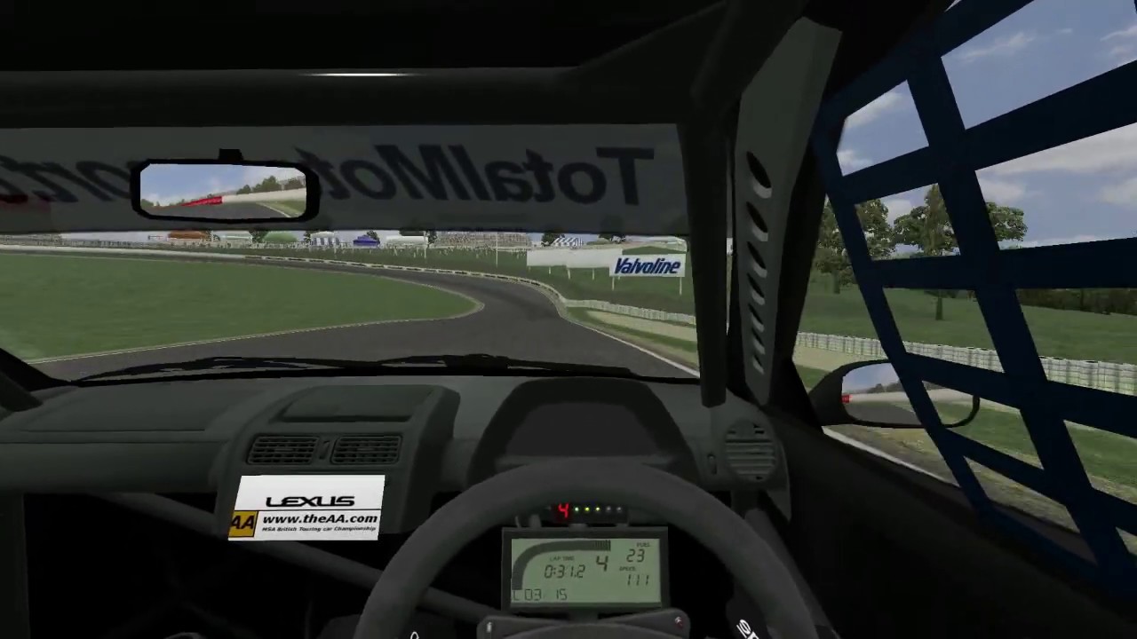 Lexus BTCC testing at Oran Park (GTR2) - YouTube