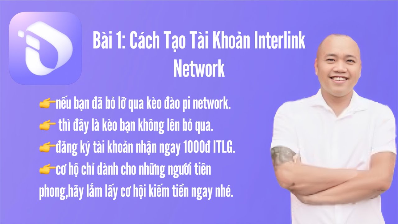 cách tạo tài khoản interlink network nhận ngay 1000đ ITLG. - YouTube