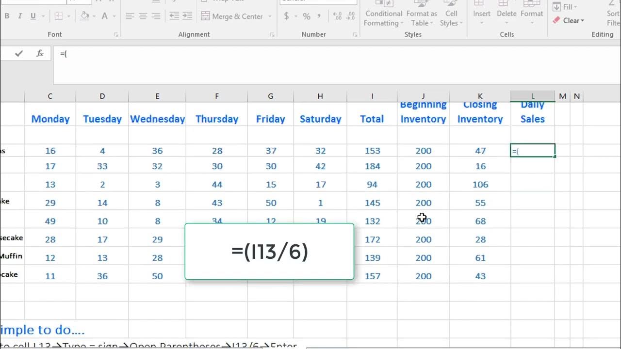 Learn How to Use the Division Function in Excel! - YouTube