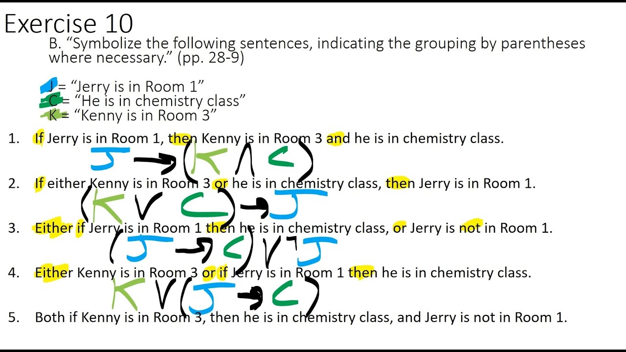 Symbolic Logic I: Grouping & Parentheses - YouTube