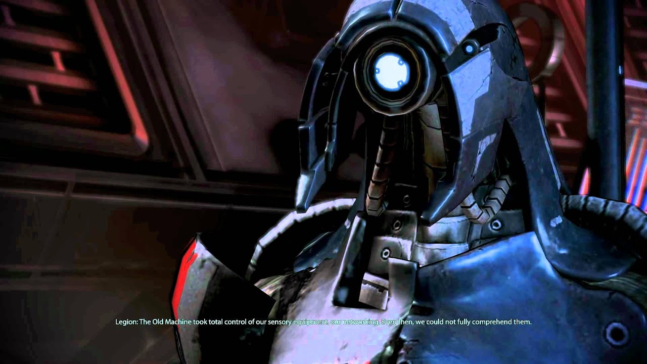 Mass Effect 3 - Legion talks about interfacing with the Reaper - YouTube