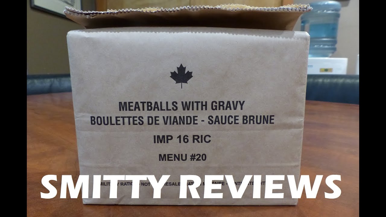 Canadian IMP - 2016 - Menu 20 - Meatballs and Gravy - YouTube