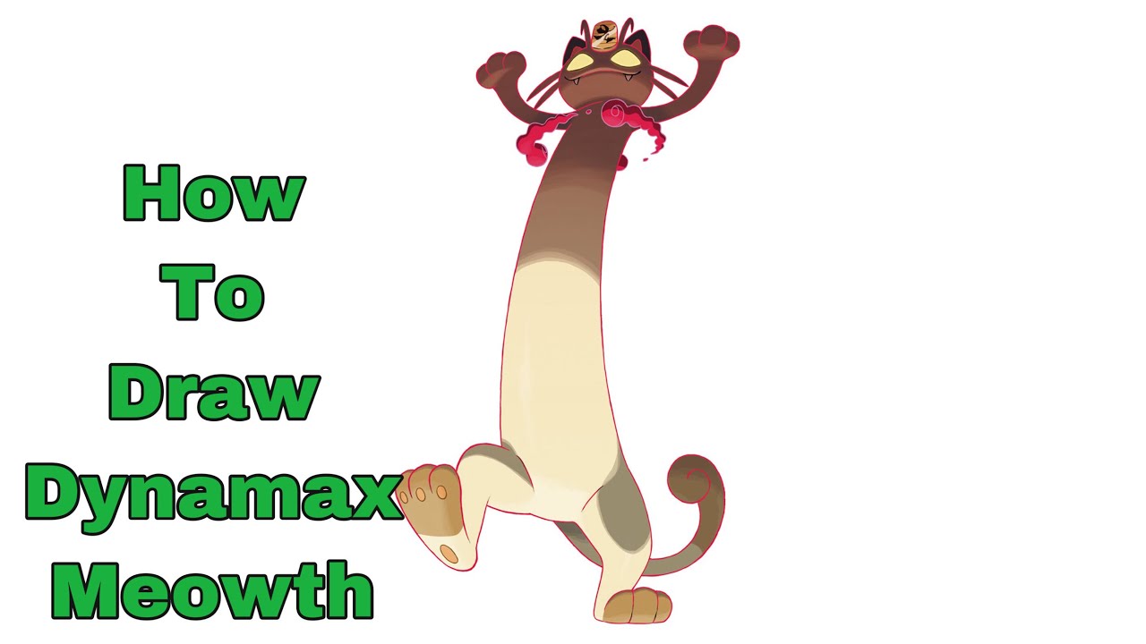 How to draw Dynamax meowth/shorts/Pokémon - YouTube