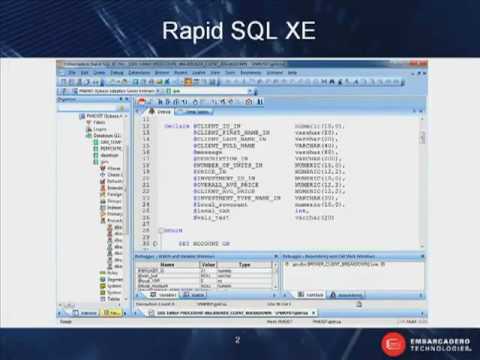Introduction to Rapid SQL XE - YouTube