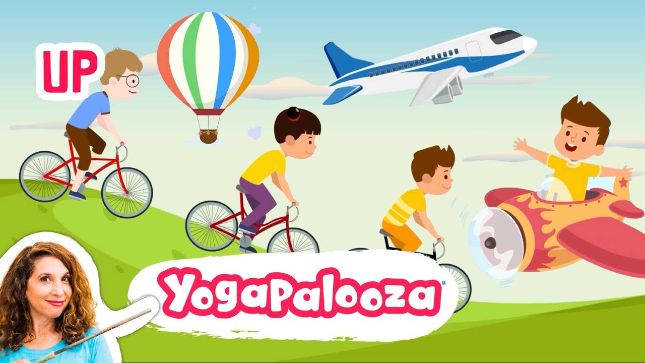 UP! Kids Yoga Fun with Airplanes, Buses, Hot Air Balloons and More ...