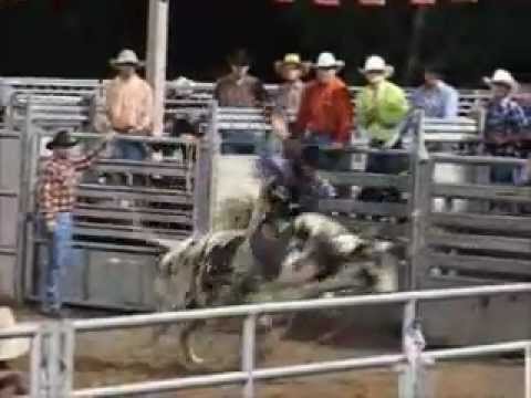 Rodeo accident: bullrider got hurt by ferocious beast. - YouTube