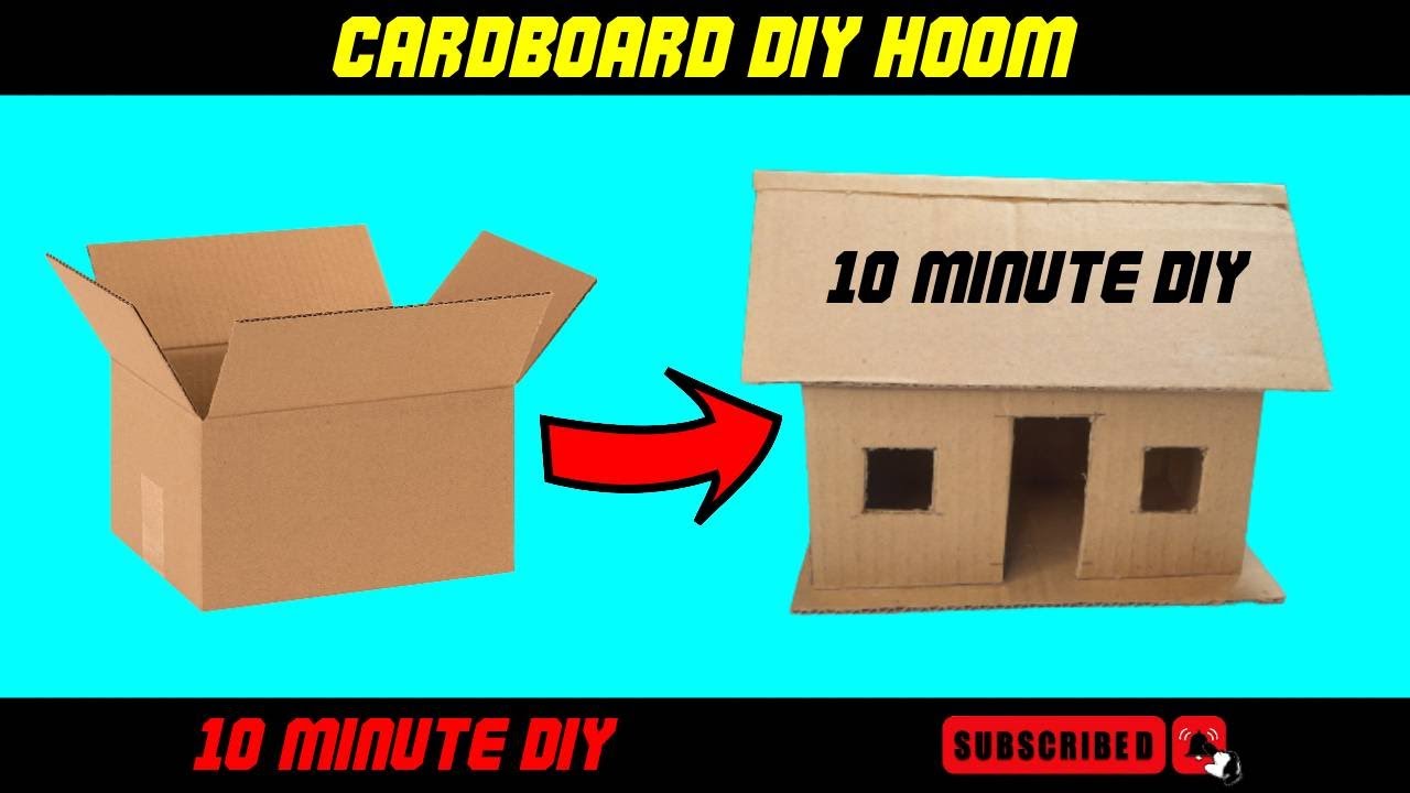 Cardboard House Model Making | How To Make Miniature House From ...