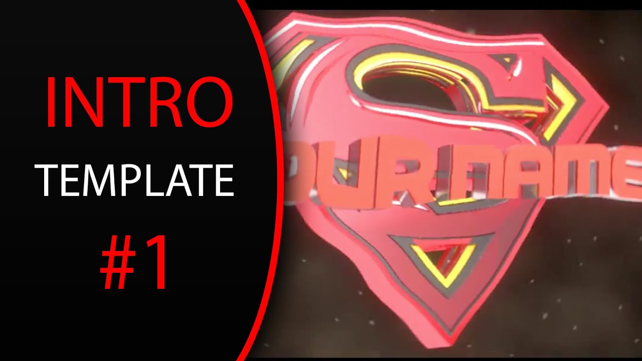 FREE Superman intro template - free download BLENDER only - YouTube
