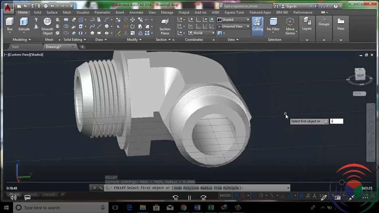 How to Create Elbow Pipe, Corner Pipe Water Connection Fitting in ...