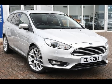 Used Ford Focus 2.0 TDCi Titanium X 5dr Moondust Silver 2016 - YouTube