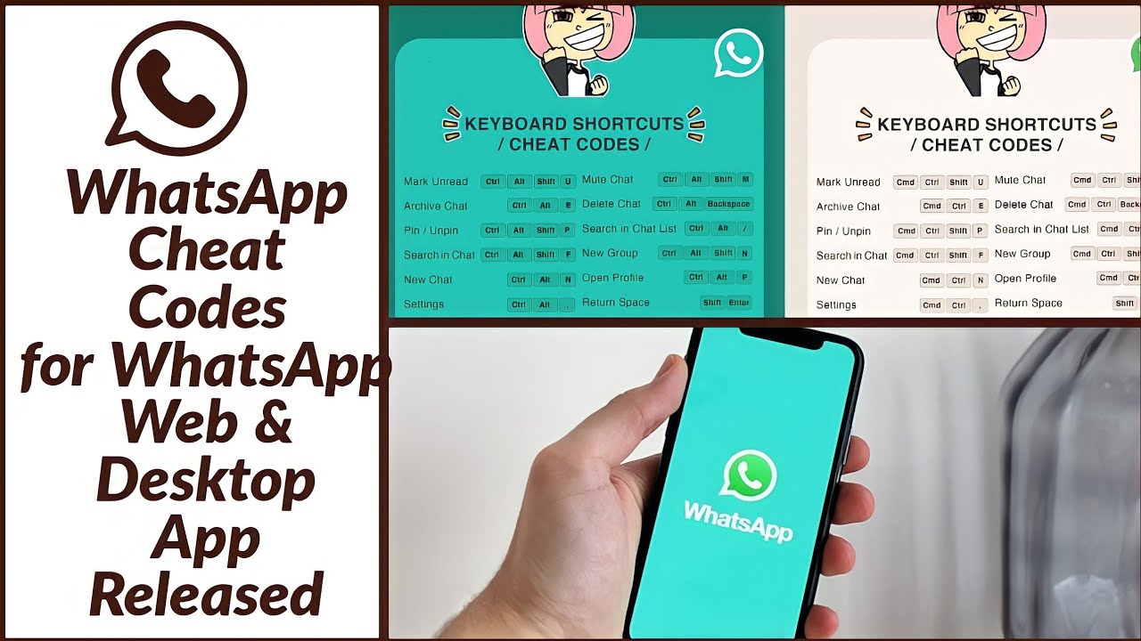 #whatsappweb #howtousewhatsappweb WhatsApp Cheat Codes for WhatsApp Web ...