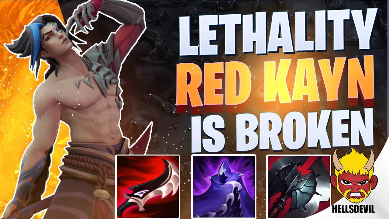 WILD RIFT | *NEW* LETHALITY RED KAYN BUILD IS BROKEN! | Challenger Kayn ...