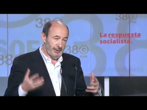 Discurso Rubalcaba en el 38 Congreso Federal del Psoe tras su proclamación.