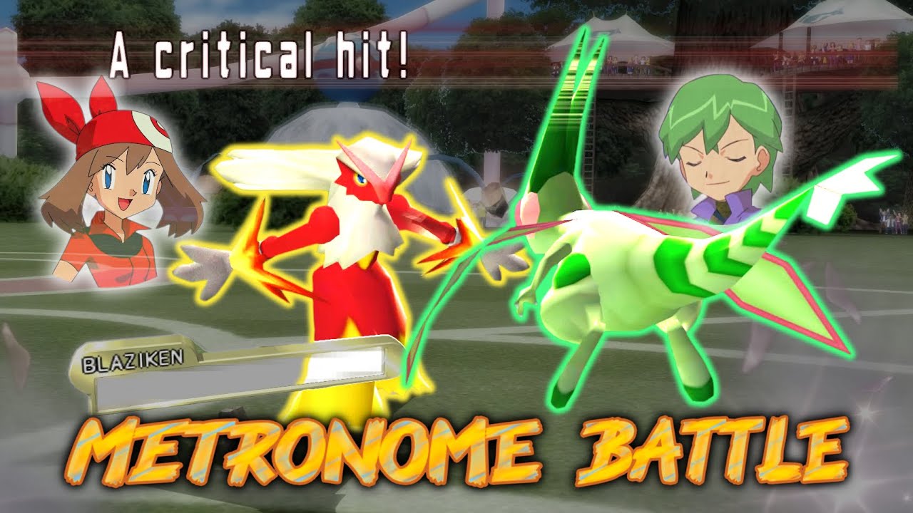 Pokemon Metronome Battle - May vs Drew in the Grand Festival - YouTube
