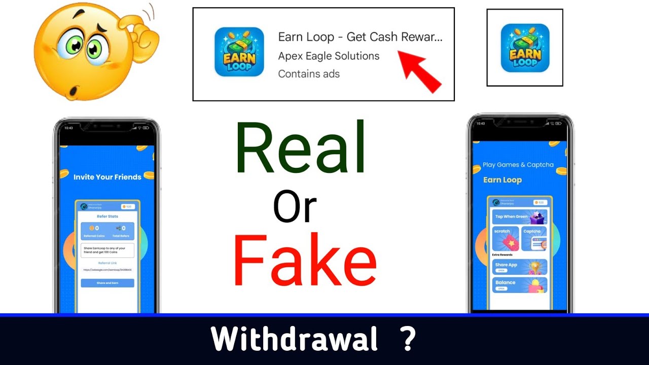 Earn Loop App Real Or Fake - Earn Loop Get Cash Rewards - Earn Loop App ...