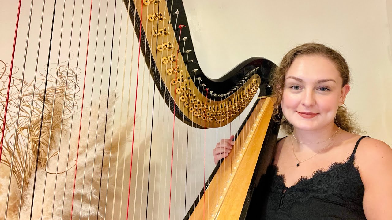 Can’t Help Falling in Love on harp - YouTube