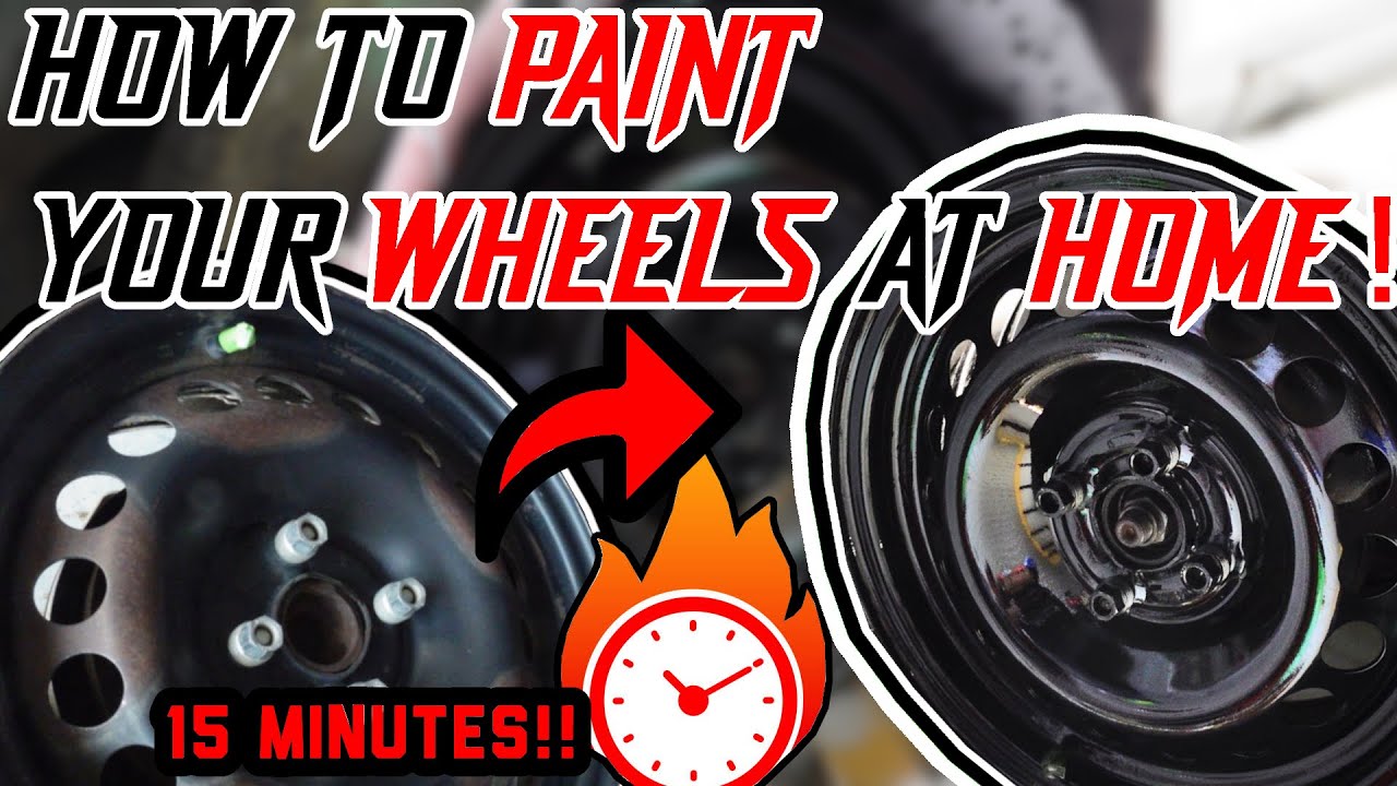 How to Paint your Rims AT HOME!!! | FAST AND EASY - YouTube