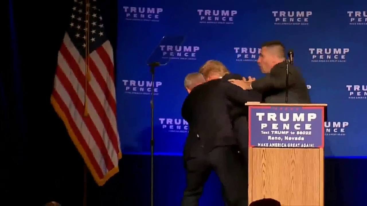 Trump Gunman Stopped At Event Secret Service Reno, NV 11.05.16 - YouTube