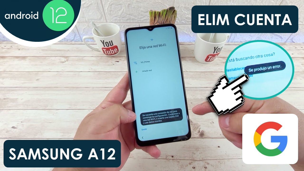 Eliminar Cuenta de Google Samsung Galaxy A12 | Android 12 - YouTube