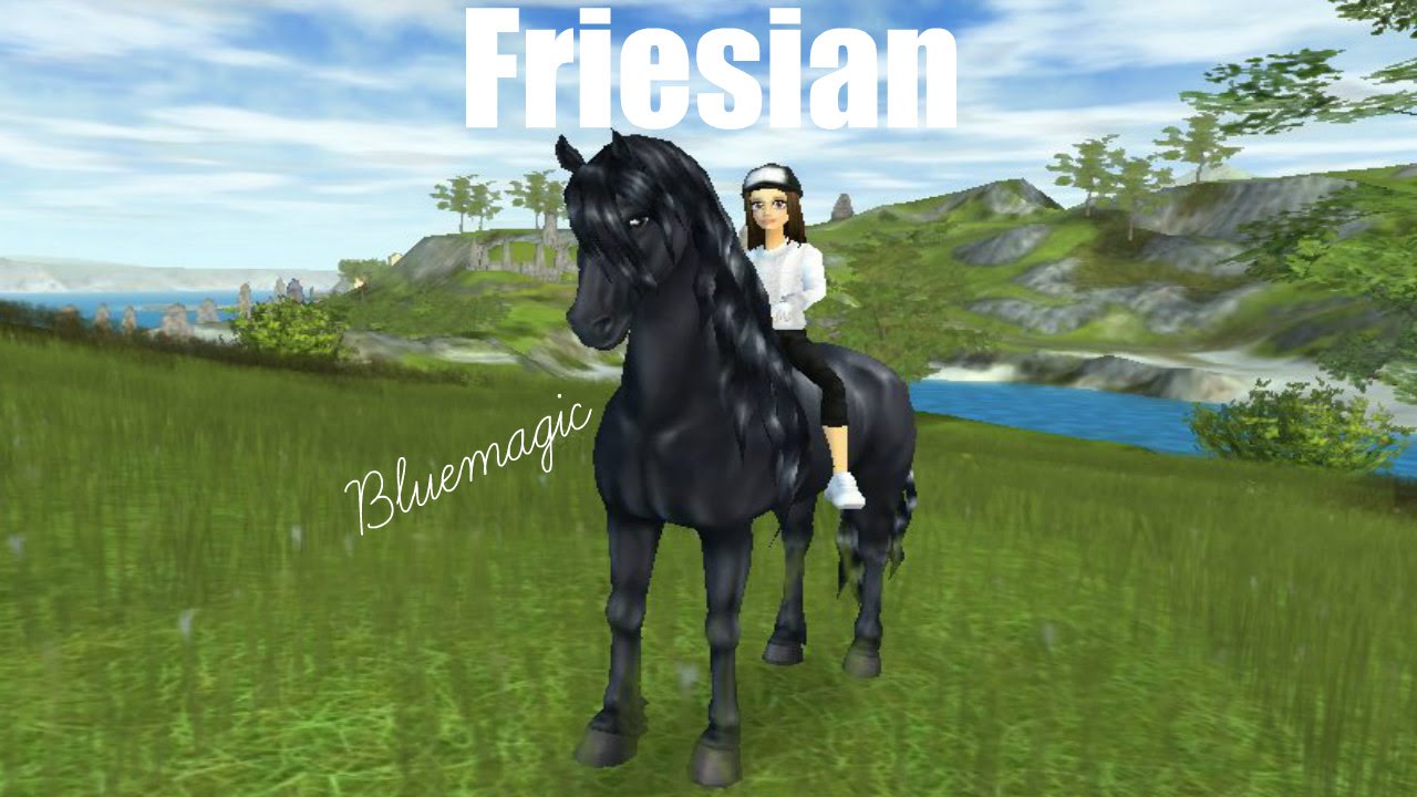 Star Stable SSO - Buying black/blue Friesian - YouTube