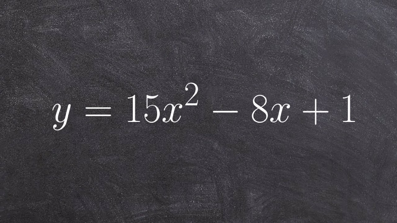 Solve by factoring when a is greater than one - YouTube