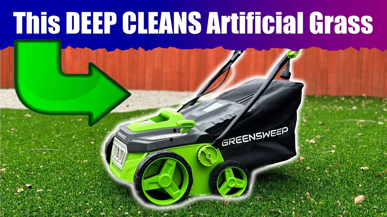 Artificial Grass Sweeper | Yard Electric Power Brush - YouTube