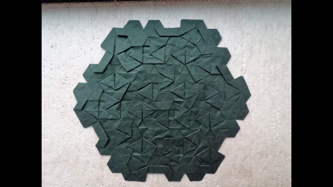 origami doble triangle sawtooth [eric gjerde] - YouTube