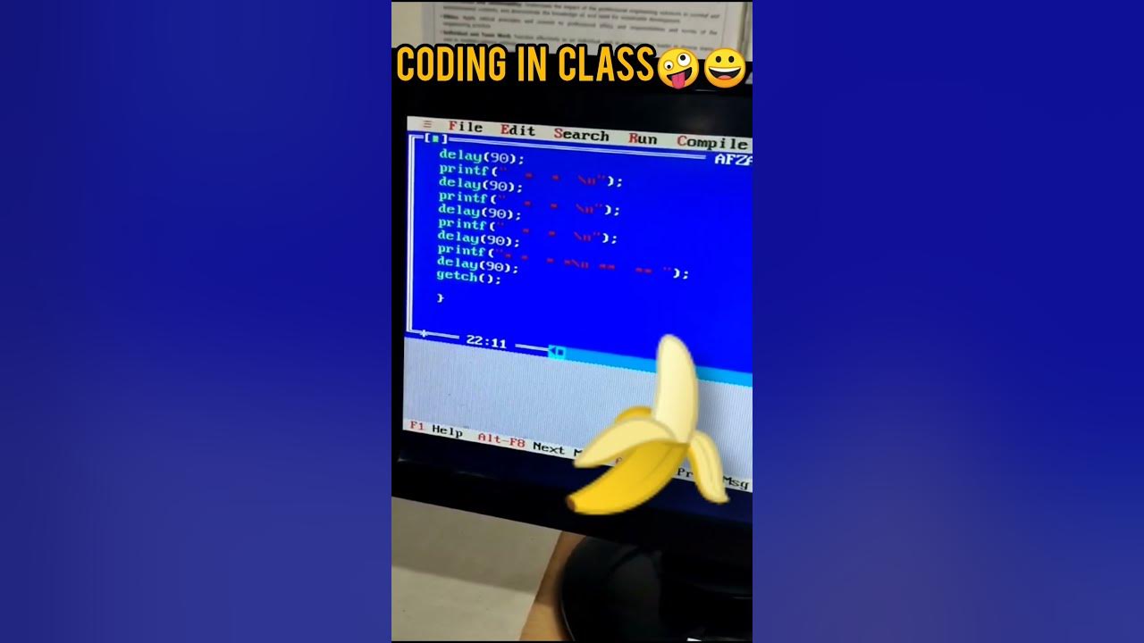 Coding In Class Today 🤪😀🍌🍌🤠 Engineering Coding Coding In C C Programmingafzalmauve