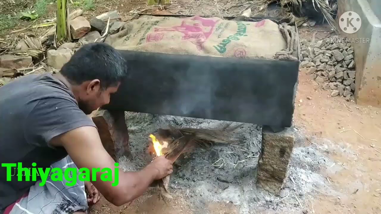 Paddy to rice completed process Paddy boiling traditional method - YouTube