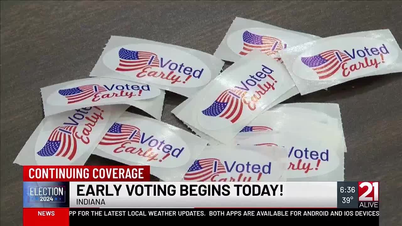 Early voting happening at the Fort Wayne Rousseau Centre - YouTube