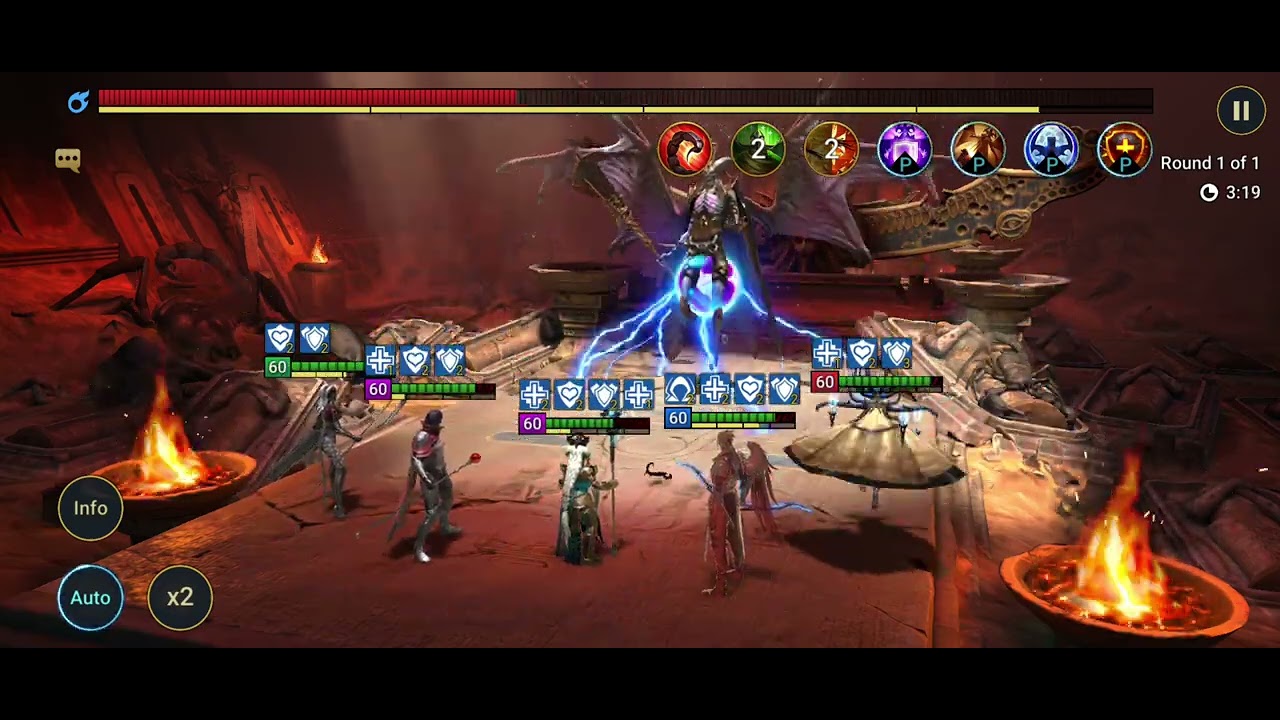 Raid:Shadow Legends- Sand Devil's Necropolis stage 22 run full auto ...