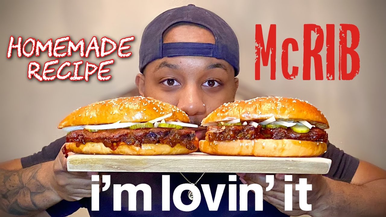 MAKING THE McRIB FROM SCRATCH BUT WAY BETTER | McRIB RECIPE + MUKBANG ...