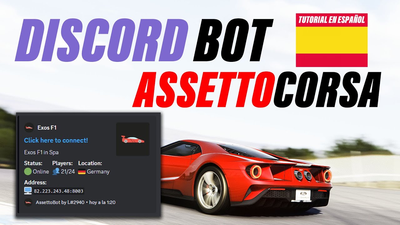 Discord BOT para ASSETTO CORSA - TUTORIAL - YouTube